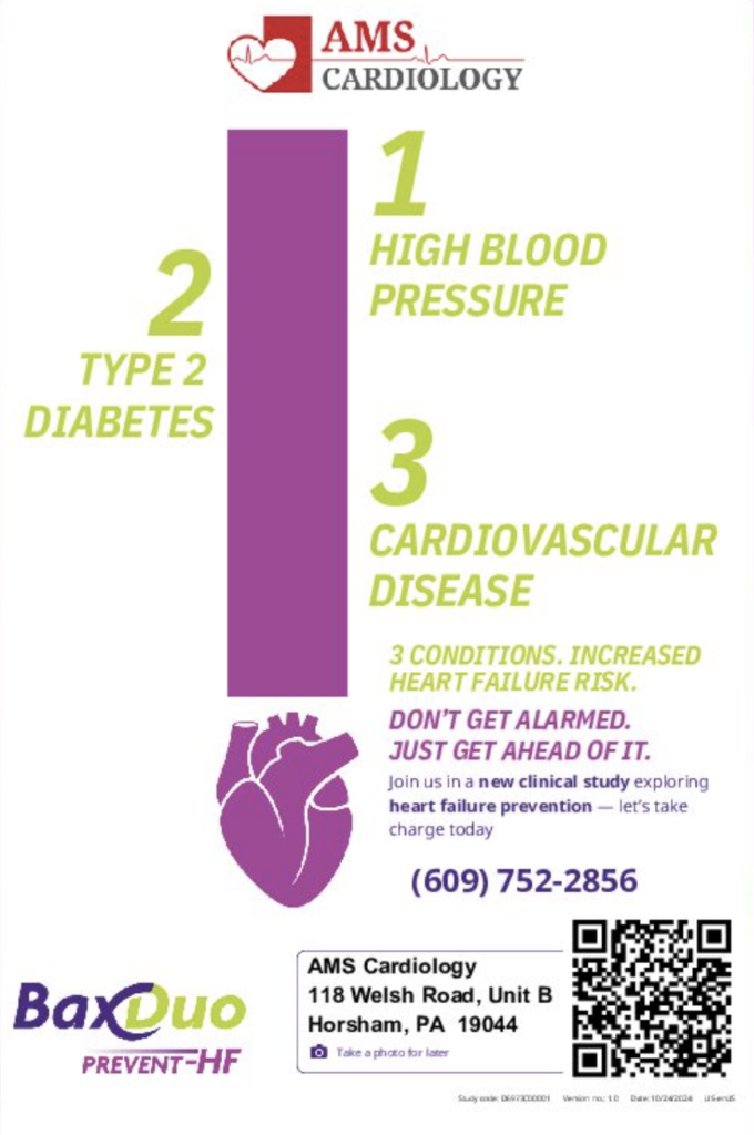 Clinical Trials | Montgomery & Bucks County, PA | AMS Cardiology